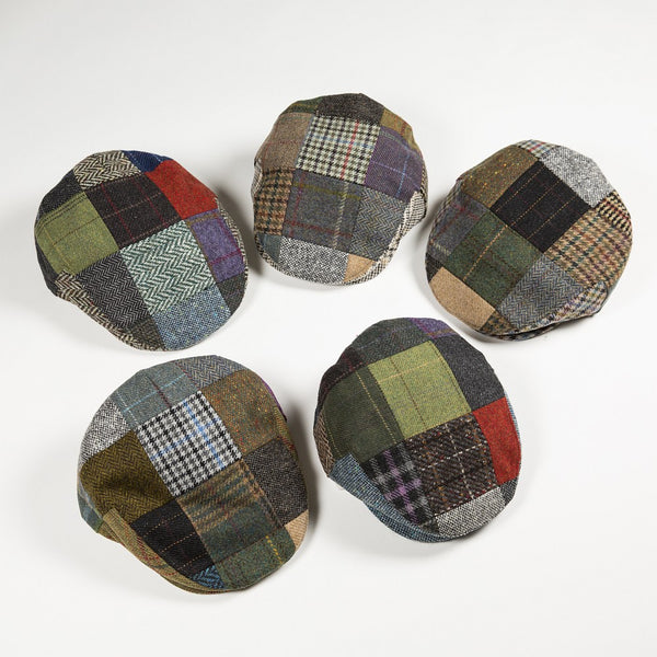 Tweed Cap - Donegal Patchwork Cap - The Irish Shop