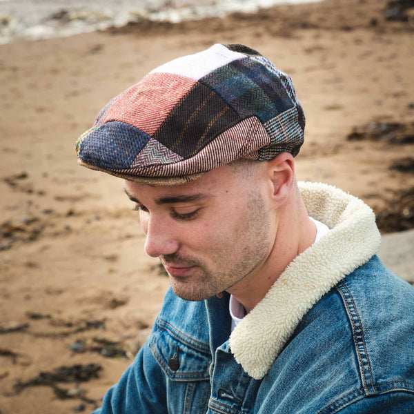 Tweed Cap - Donegal Patchwork Cap - The Irish Shop