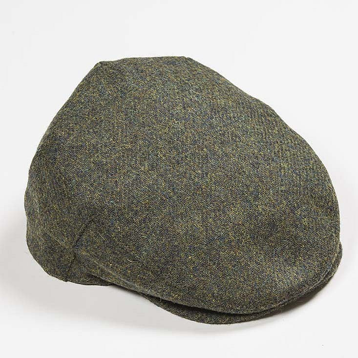 Irish Tweed Cap Dark Green Solid - The Irish Shop